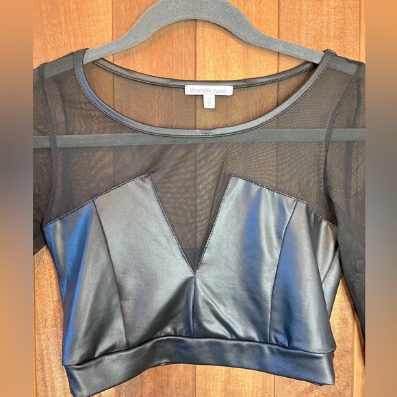Charlotte Russe | Tops | Sexy Partially Sheer Top | Poshmark
